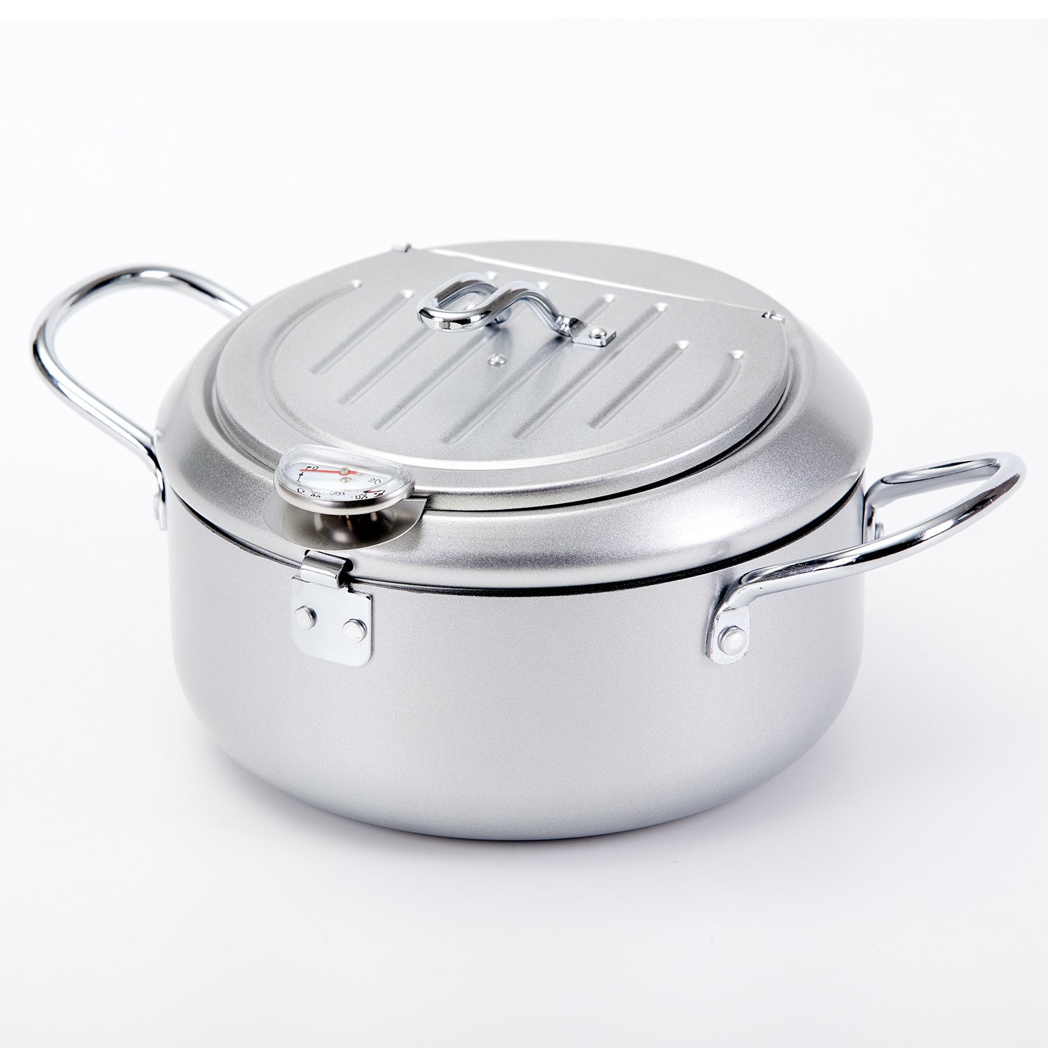 Tempura Fryer Pot with Lid & Thermometer | Japanese Deep Fry Pot – Mihomu