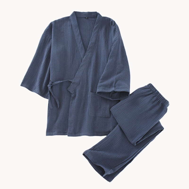 Cotton Yukata Pajamas | Traditional Japanese Sleepwear – Mihomu